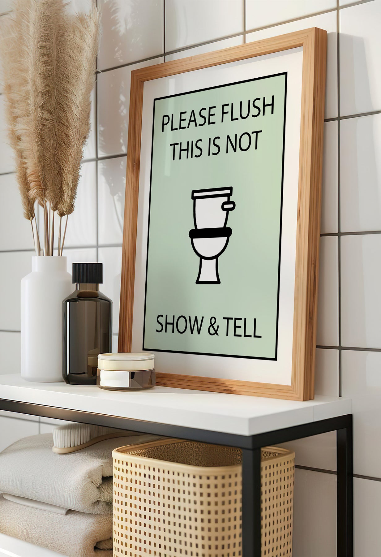 Please Flush The Toilet Sign – The Wall Habitat